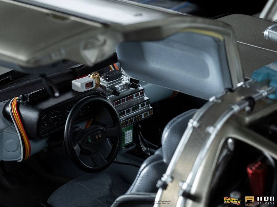 Delorean Full Set Deluxe Back to the Future II Scale 1/10 IRON STUDIOS ...