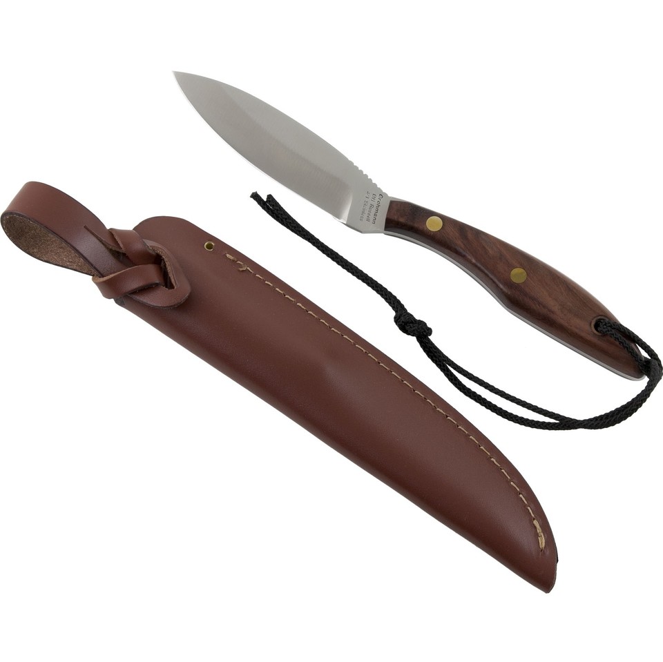 Grohmann D.H. Russell Original Canadian Belt Knife GR1 Rosewood Sheath ...