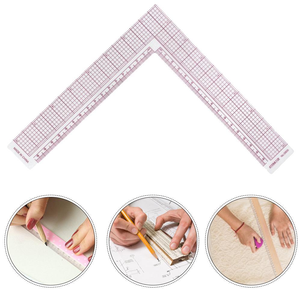 5Pcs L Shape Garment Cutting Acrylic Quilting Ruler Tailor Patchwork ...
