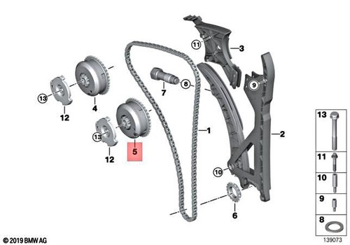 Genuine BMW E89 X6 E71 N54 Inlet Intake Camshaft Timing Gear OEM ...