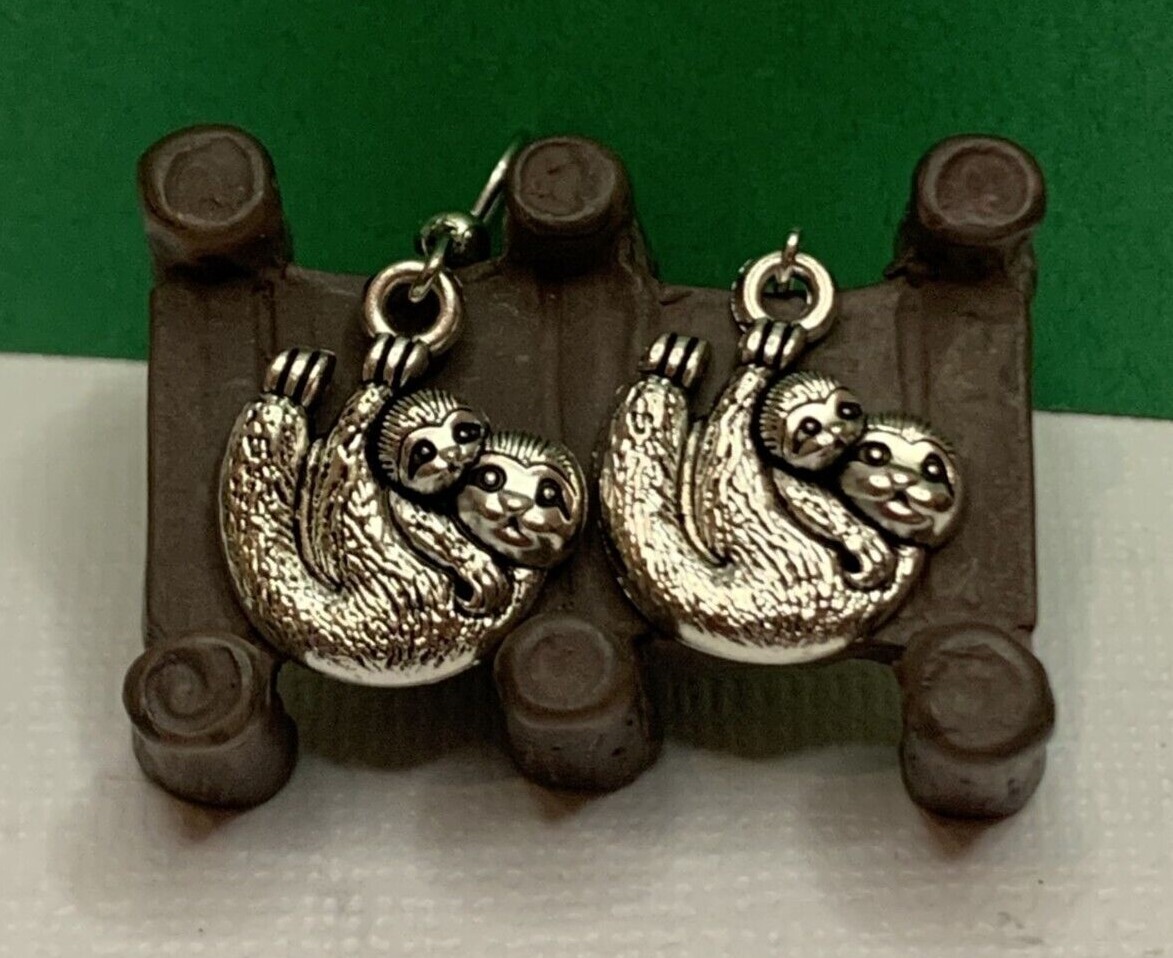 Sloth Earrings, Sloth Jewelry, Gift Idea, Mother's Day Earrings, Cute ...