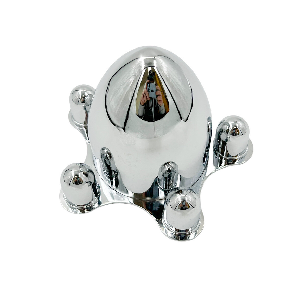 (Set/4) Chrome Spider Bullet Center Wheel Hub Caps w/ 5 Lug 5-1/2 Bolt ...