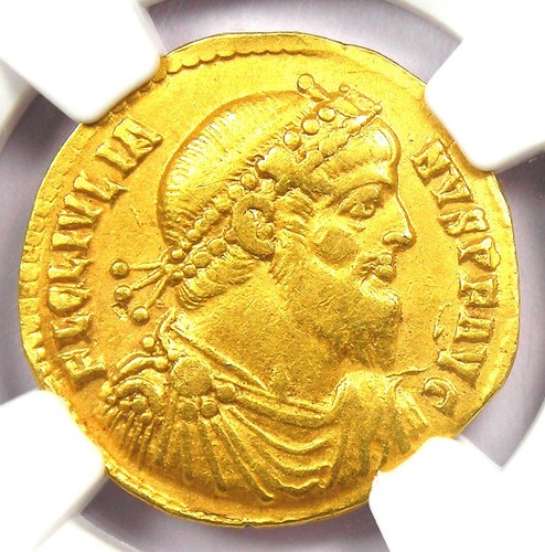 Julian II AV Solidus Gold Roman Coin 360-363 AD. NGC Choice Fine - Rare ...