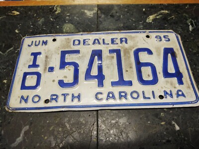 North Carolina license plate Dealer Tag | eBay