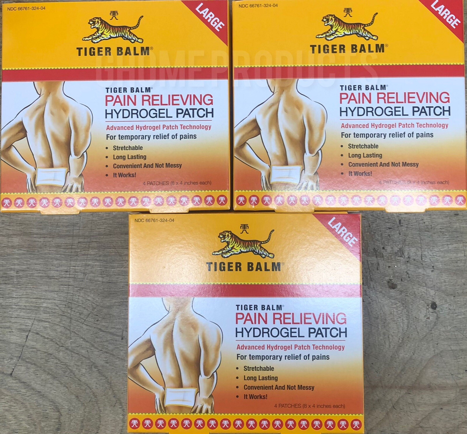 Tiger Balm Large Patch 3 Pack X 4 Patches Free Shipping 39278323009| eBay