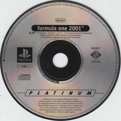 Sony PS1 Formula One 2001 PlayStation Spiel F1 PAL Deutsch nur Spiele ...