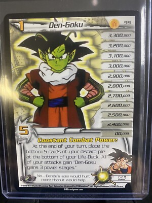 DBZ Dragon Ball Z Den-Goku 99 CCG Unlimited Fusion Saga MP Score 2003 ...