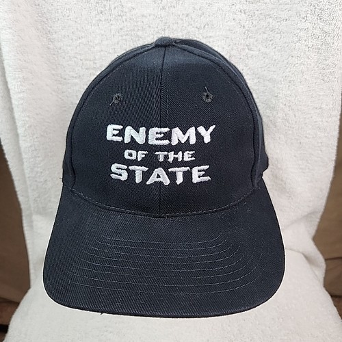 VTG Enemy of The State Black Hat Cap Strapback 1998 Gene Hackman Will ...