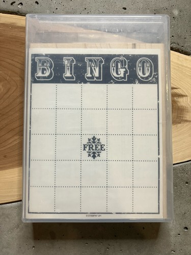 Stampin’ Up! Bingo Card Rubber Stamp Wood Mounted New | eBay