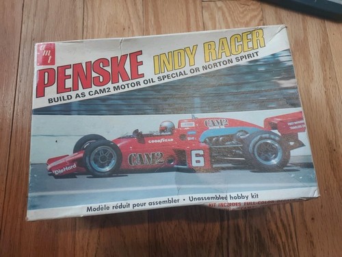 Vintage Amt Model Car Kit-1970's Penske Indy Racer -Not Started | eBay