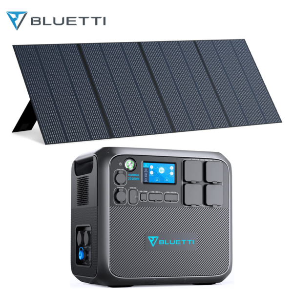 BLUETTI AC200MAX 2200W Solargenerator mit PV350 350W Solarpanel for ...