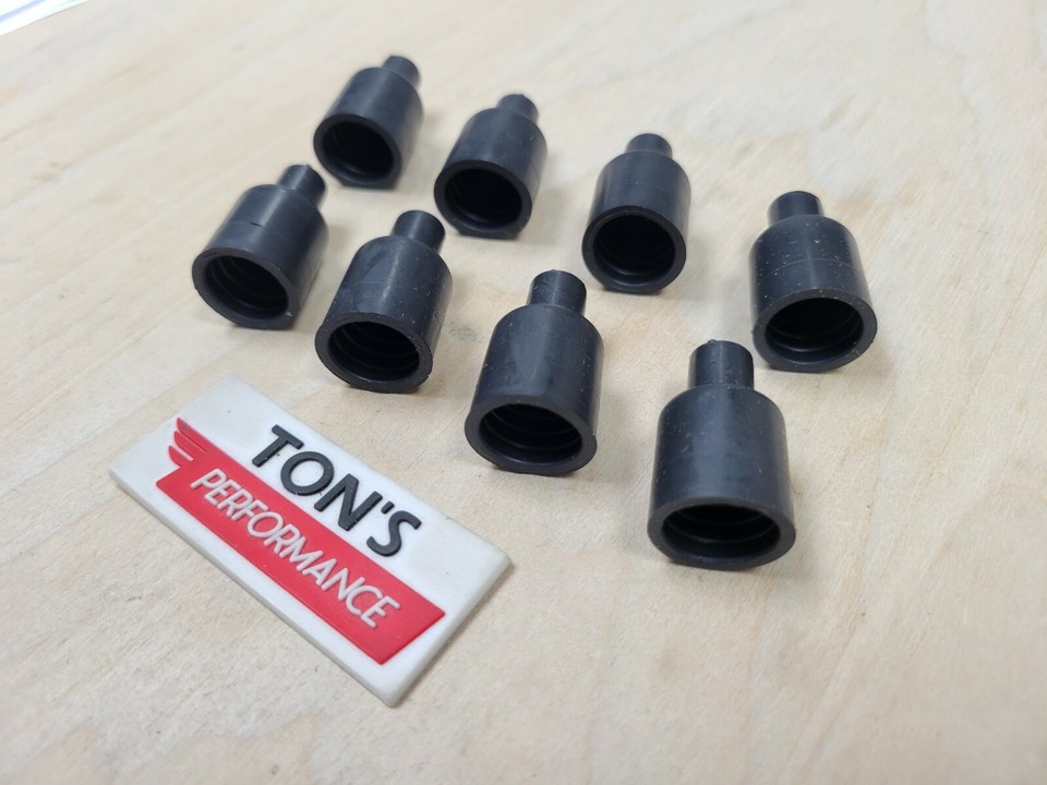 7-8mm Straight Spark Plug Wire Rubber Boots Socket Distributor Caps ...