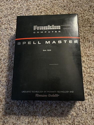 Franklin Computer Spell Merriam Webster Master Sa-103 Leaning ...