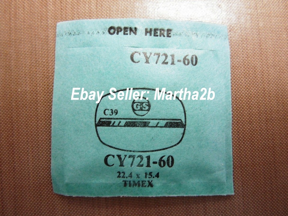 TIMEX Vintage GS Replacement Watch Part Crystal Acrylic Plastic NOS ...