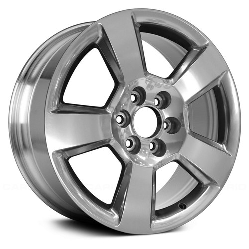 Replace 5-Spoke Full Polished 20x9 Alloy Factory Wheel Factory Take Off ...