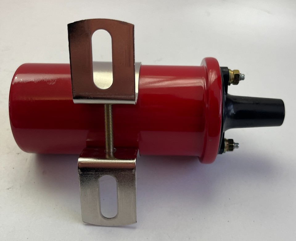 CHEVY 327 350 SMALL CAP HEI DISTRIBUTOR + RED COIL + 8.5mm WIRES UNDER ...