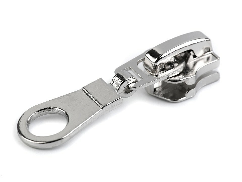 1) 2 Stück Zipper Metall 5 mm messing silber Autolock Reißverschluss Schieber | eBay.de