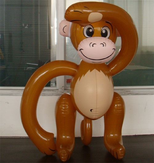12 Inflatable Monkey Blow Up Toy 58cm Hawaiian Kid Birthday Gift Party ...