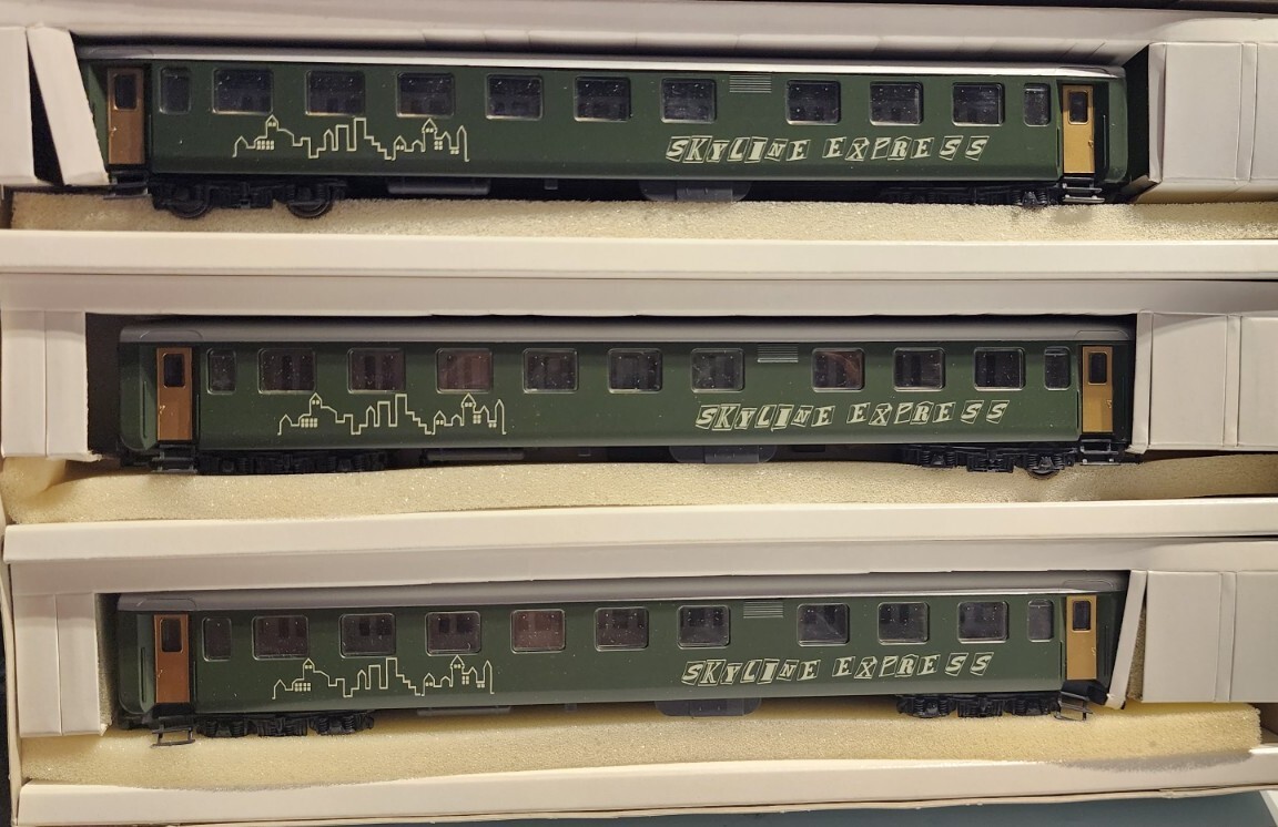 Sachsen Models HO Scale Passenger Car Set 3 Cars "Skyline Express" | eBay