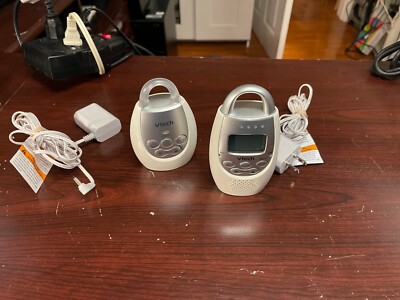 Vtech Baby Monitor #DM221PU & #DM221BU with Power Adapters Parent ...