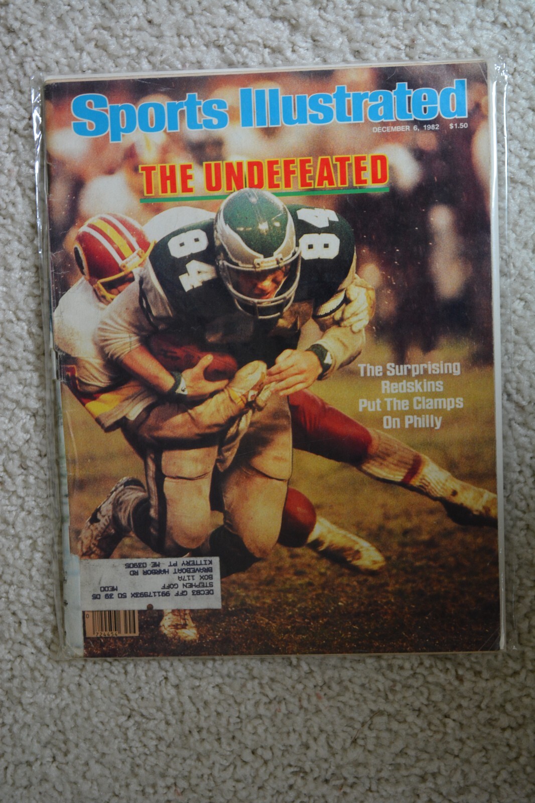 Washington Redskins Sports Illustrated December 6 1982 | eBay