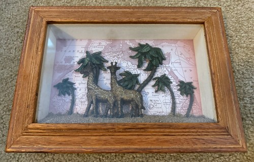 Decorative Giraffe Shadow Box - African Themed Wall Art | eBay