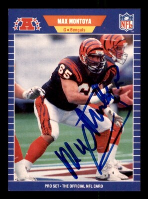 1989 Pro Set Football #65 Max Montoya Signed Autograph (no COA) | eBay