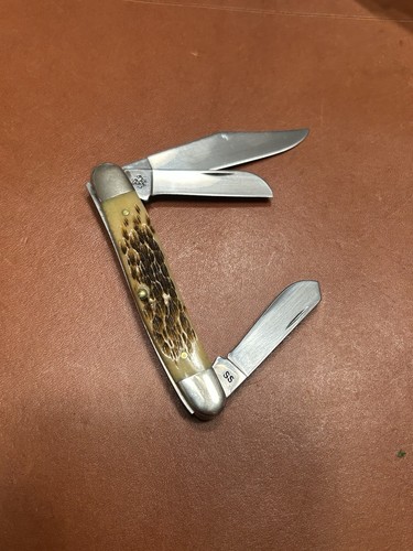 Case 6347 Medium Stockman Amber Bone | eBay