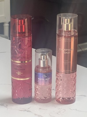 Bath & Body Works Fragrance Mists - Pink Obsessed Pastel Skies ...