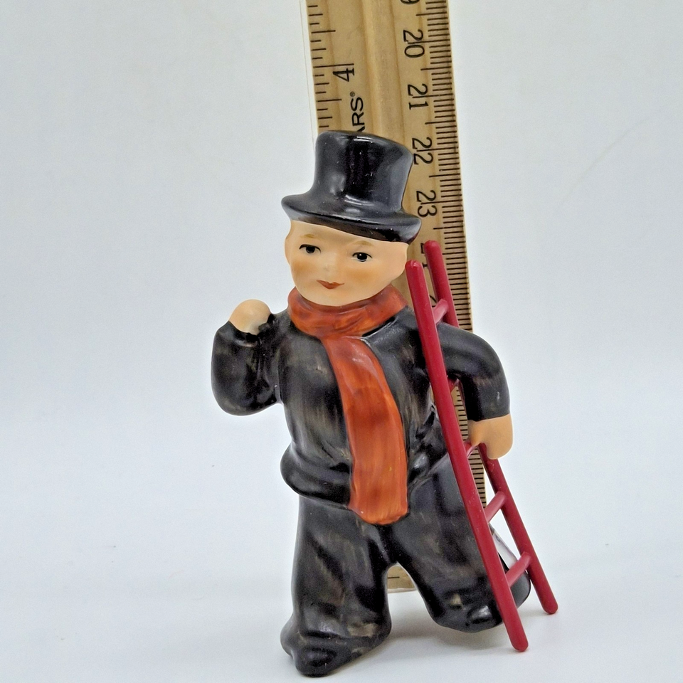 4" Goebel Germany Chimney Sweep Figurine Boy w/ Ladder Vintage Good ...