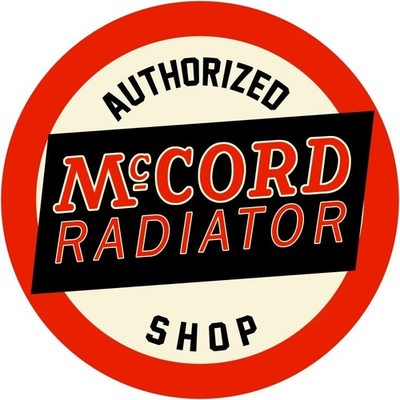McCord Radiator Authorized Shop NEW Sign: 14" Dia. Steel Round | eBay