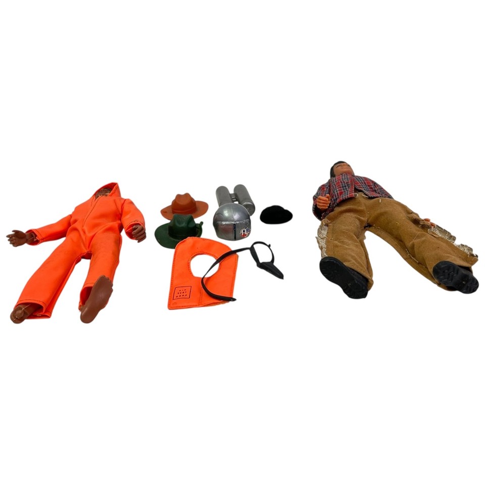 Vintage Mego Action Jackson Action Figure Lot Western Outfit Orange ...