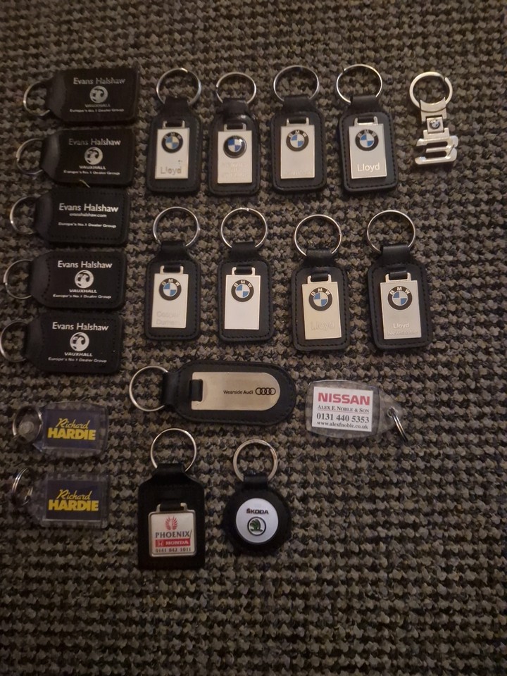 Bundle 20 Car Keyrings B.M.W,Audi,Skoda,Nissan,Honda,Vauxhall | eBay UK