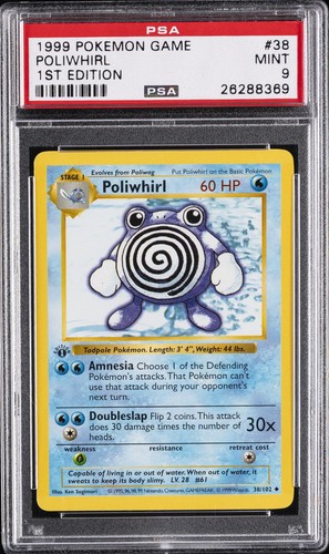 1999 POKEMON BASE SET 1ST EDITION #38 POLIWHIRL PSA 9 | eBay
