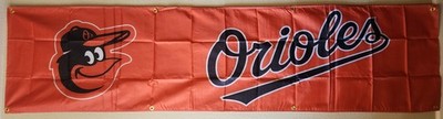 Baltimore Orioles MLB Huge 2x8 Foot Banner Flag With Metal Grommets | eBay