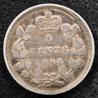 Canada 5 Cents 1896, Coin, Silver, Inv#I656 | eBay