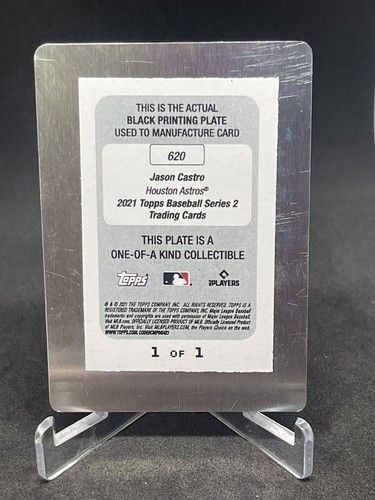 2021 Topps Printing Plate Black 1/1 Jason Castro SSP | eBay