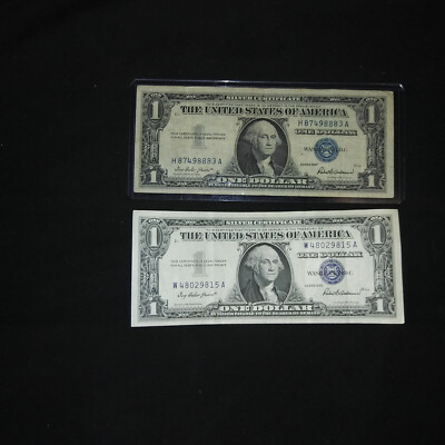 1957 silver certificate 1 blue seal dollar bills | eBay