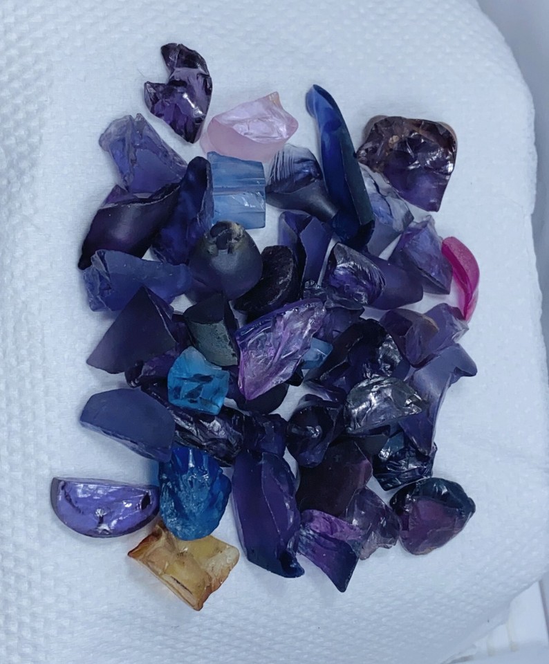 50 Ct Lot Beautiful Color Changing Alexandrite Rough Natural Loose ...