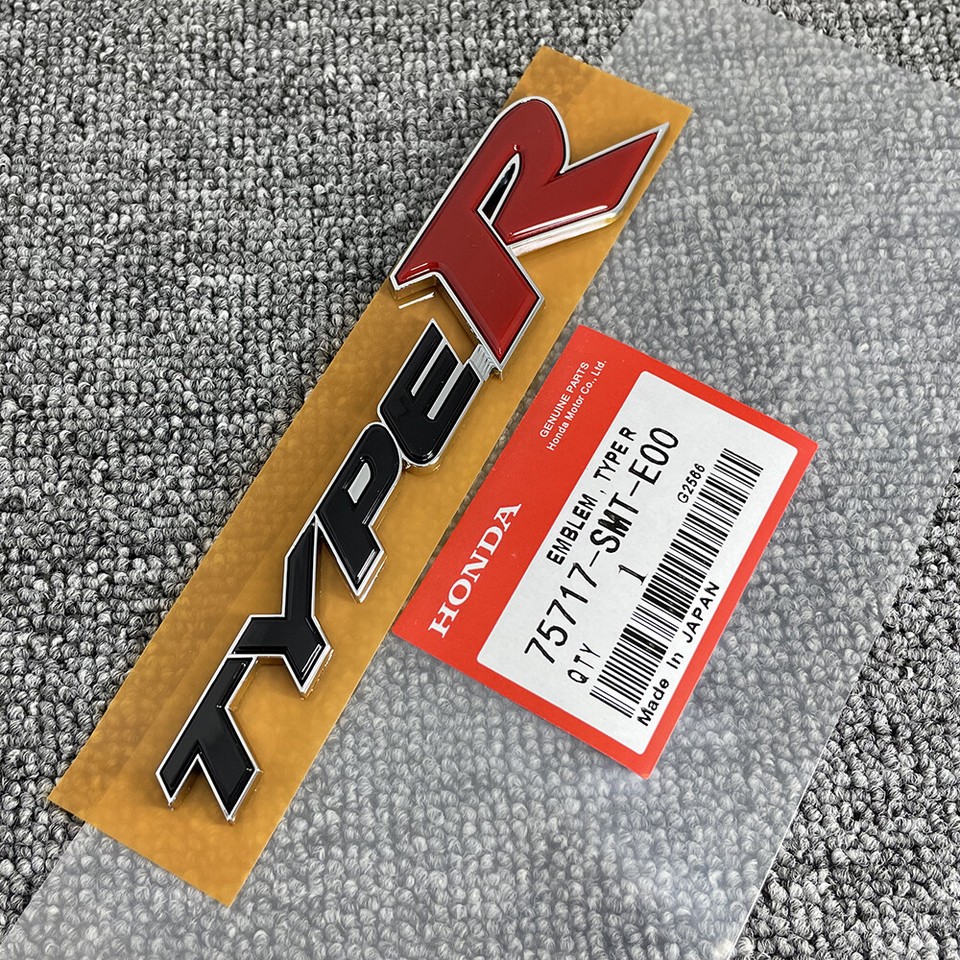 Trunk/TypeR Badge For Honda Civic FD2 FN2 Sport Rear JDM Emblem 75717 ...