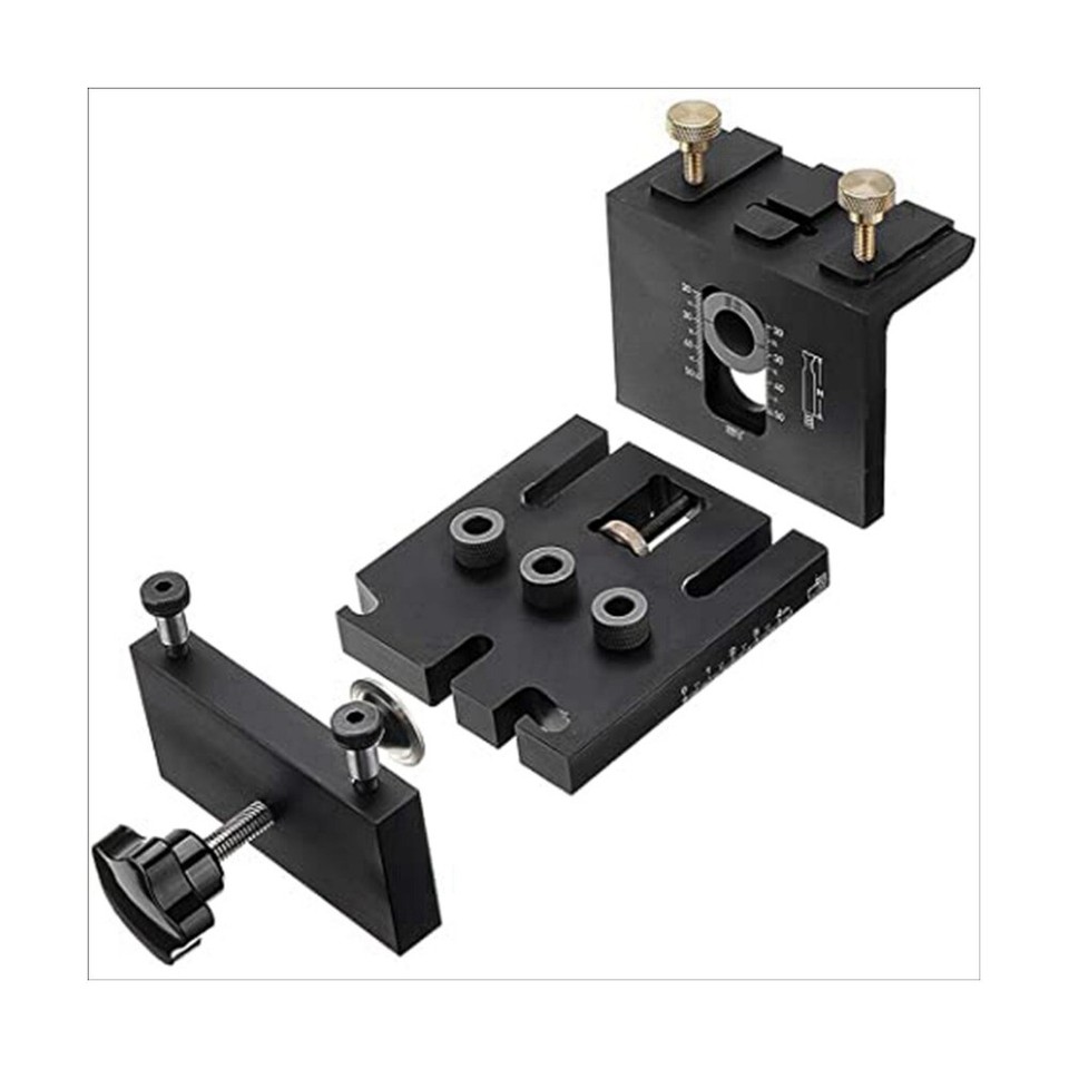 3 in 1 Hole Clamp Set, Woodworking Clamp Set, Hole Punch Tool with ...