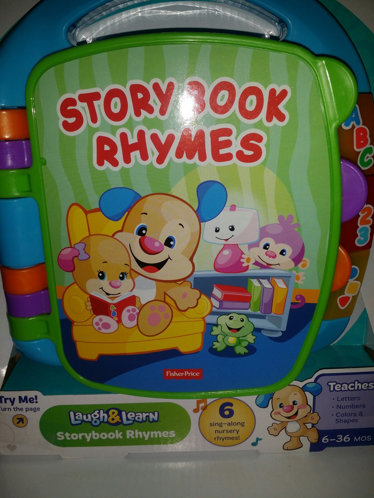 Fisher-Price Laugh Learn Storybook Rhymes Book | eBay