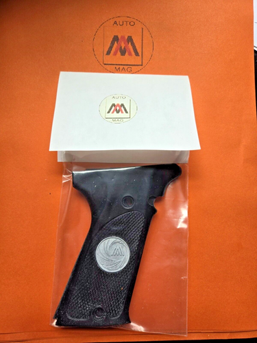 TDE / AMT Partial Checkered Automag grips with Medallion 44 / 357 AMP ...