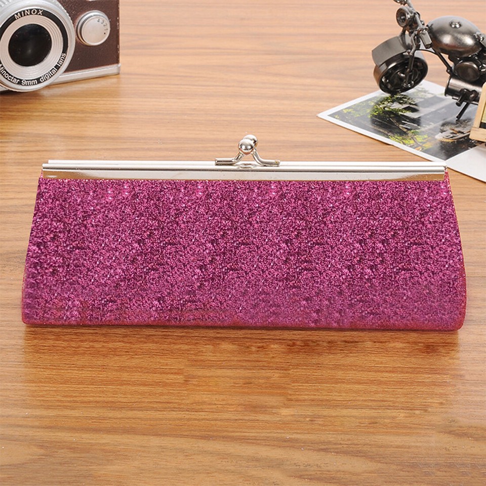 Women Glitter Clutch Purse Evening Party Wedding Banquet Handbag ...
