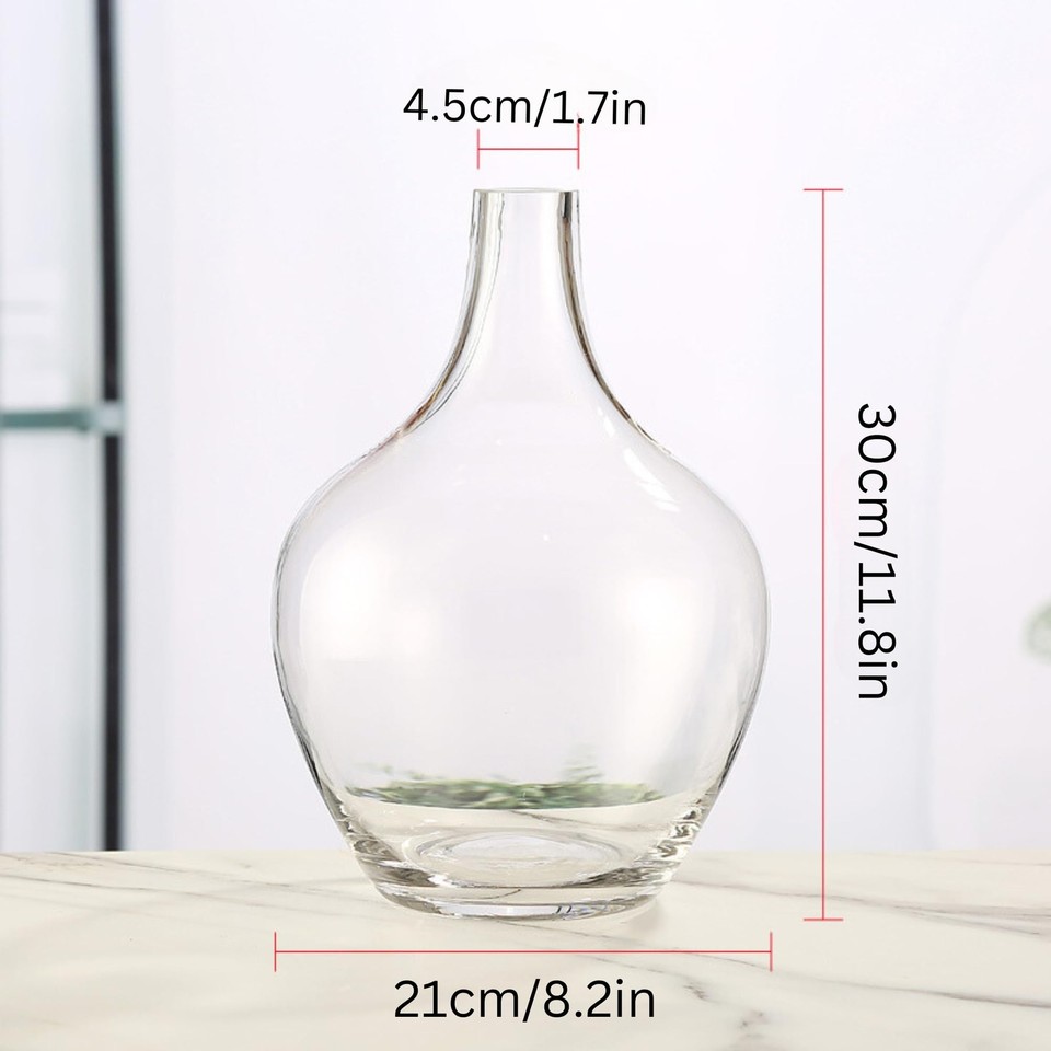 Clear Vases For Flowers Clear Glass Vase 12 Inch Vase Glass Jug Vase ...