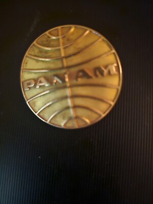 Pan Am Airlines Captain Pilot Hat Badge Uniform PAA Stewardess Flight ...