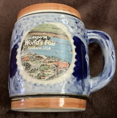 WORLD'S FAIR 1974 SPOKANE WASHINGTON EXPO 74 MINIATURE BEER MUG STEIN ...