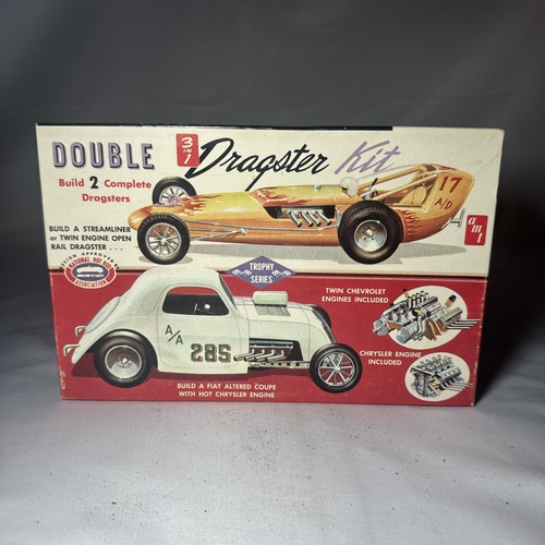 Vintage AMT Double 3 in 1 Dragster Kit Streamliner. Open Box. | eBay