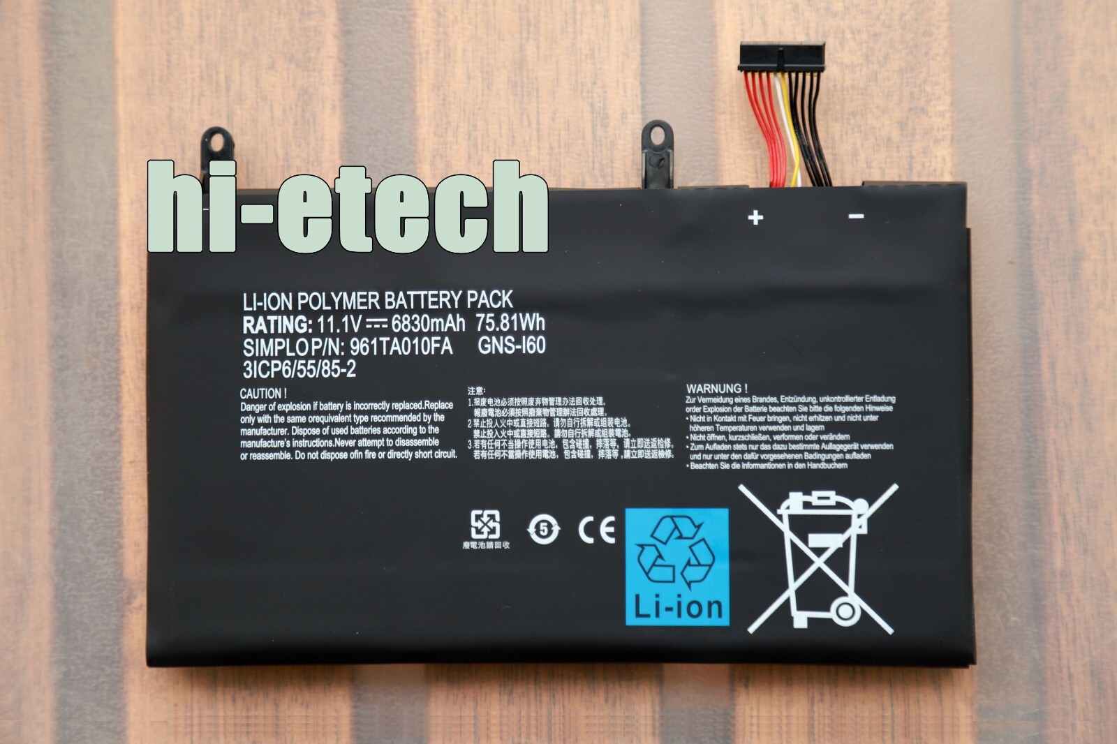 Genuine GNS-I60 961TA010FA Battery for GIGABYTE P35 P35W V3 P37 P37W ...