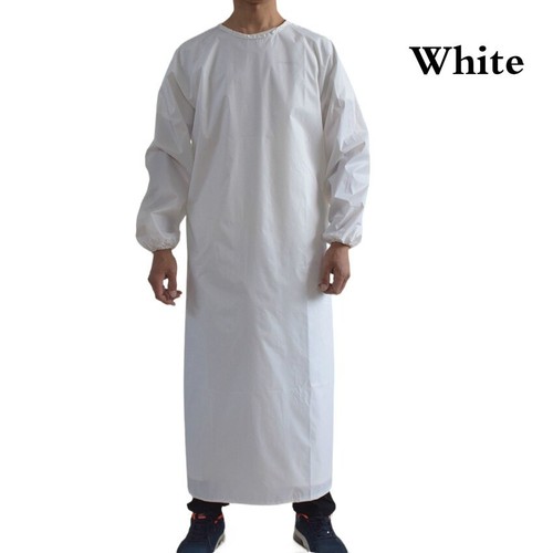 Long Sleeves Waterproof Aprons Oil-Proof Acid Resistant Kitchen Overall ...